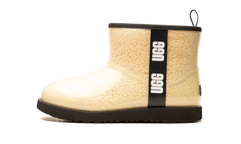 Buy UGG Kids Classic Clear Mini II Boot GS "Natural Black" - Stadium Goods